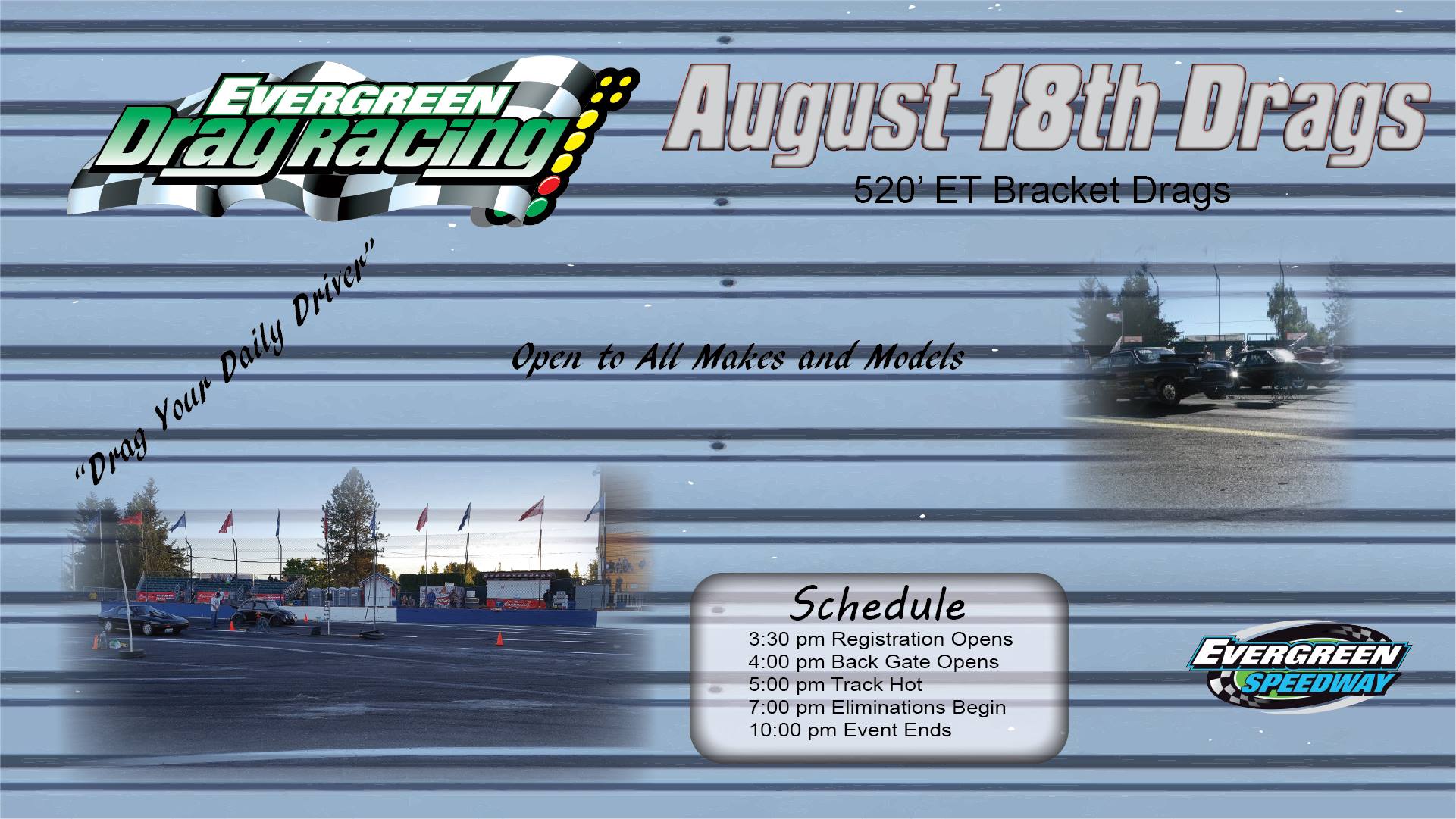 Evergreen Drag Racing- Friday August 18th, 2017! – Evergreen Speedway