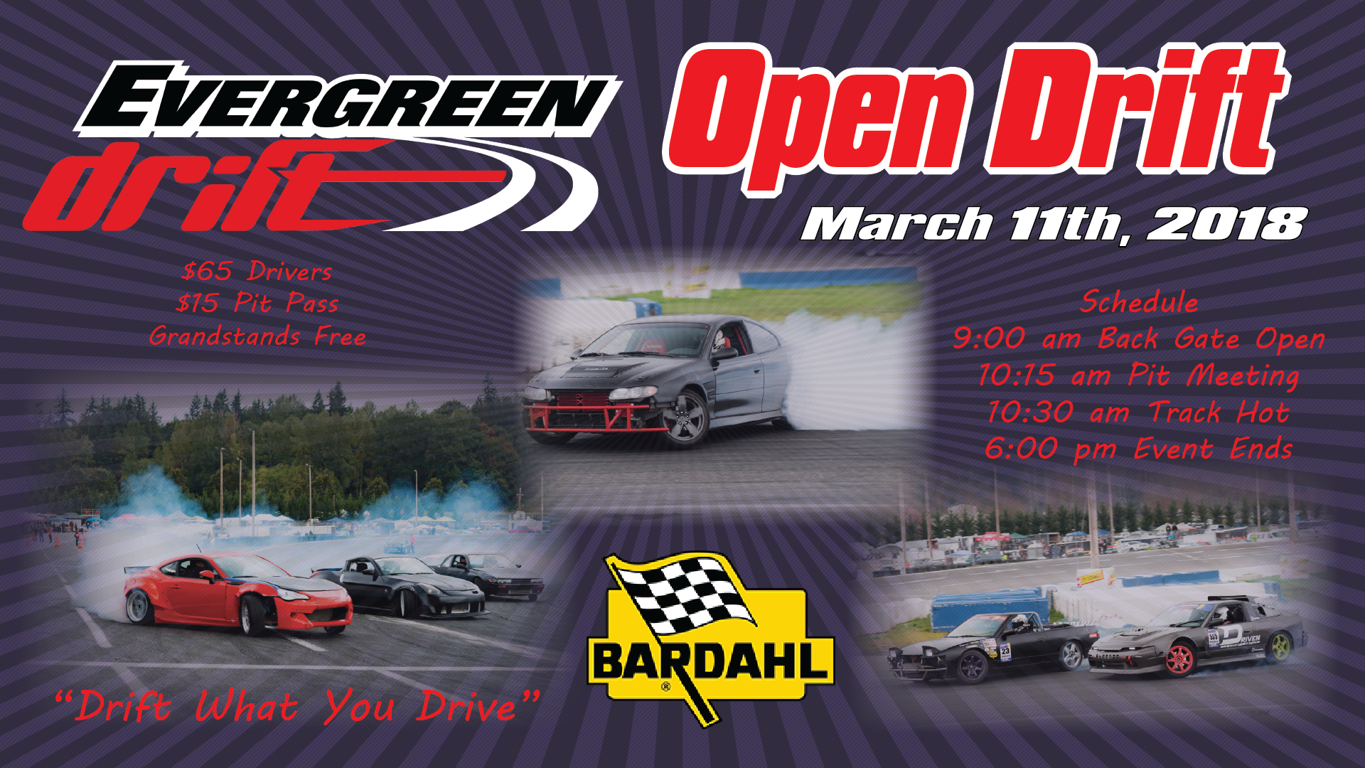 2018 March 11th Open Drift – Evergreen Speedway