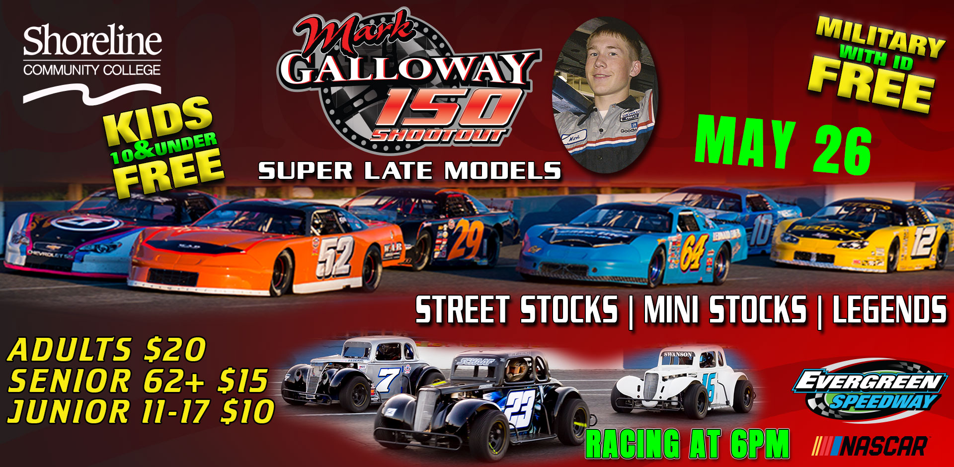 May 25th, 2018 Mark Galloway 150 Open Practice – Evergreen Speedway