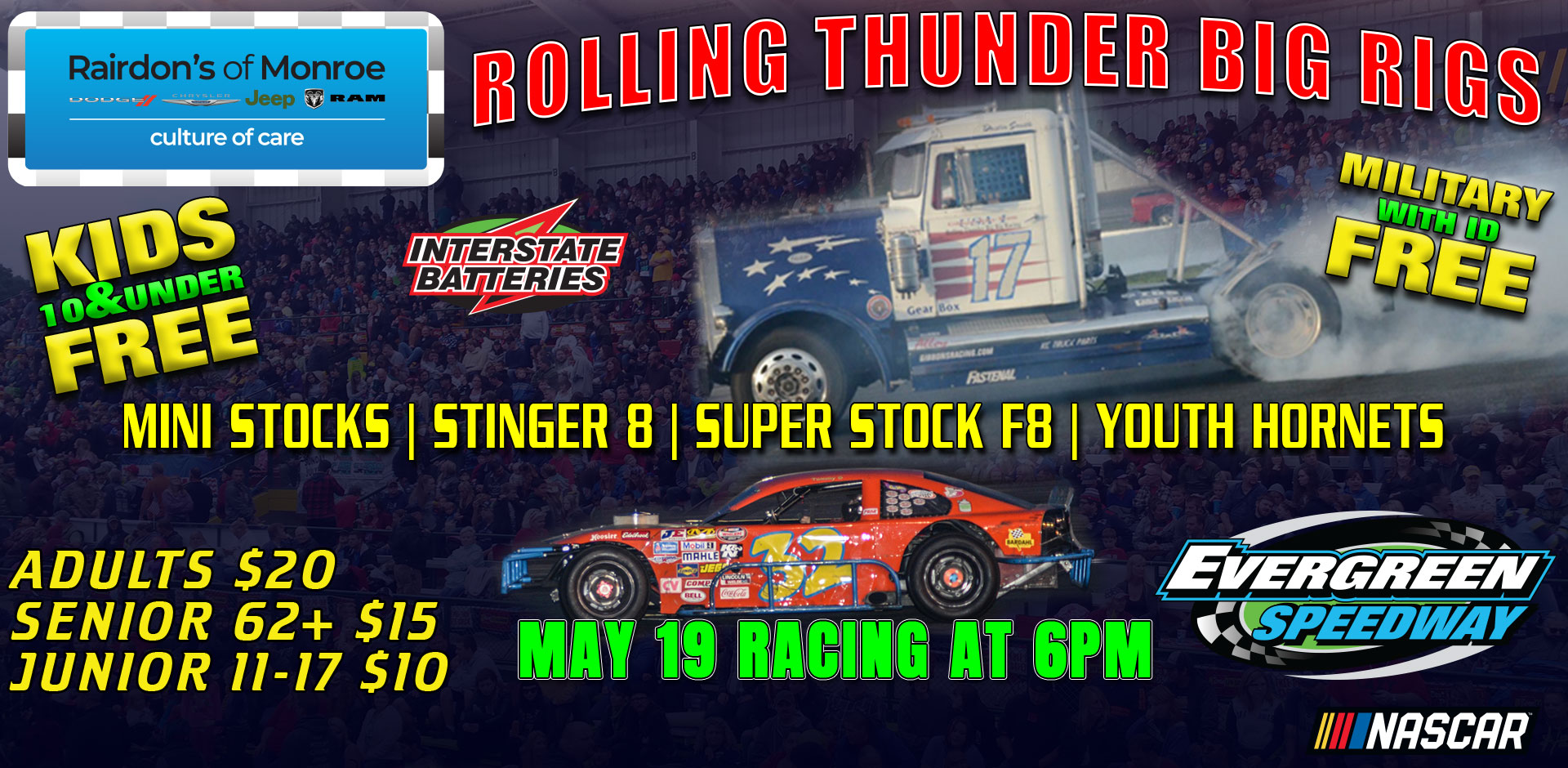 May 19th, 2018 Rairdon’s Dodge of Monroe Rolling Thunder Big Rigs ...