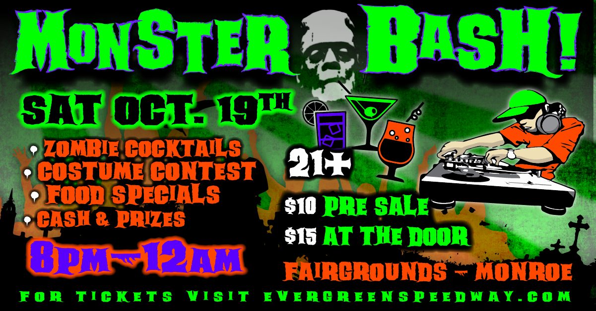 Monster Bash at the Fairgrounds! – Evergreen Speedway