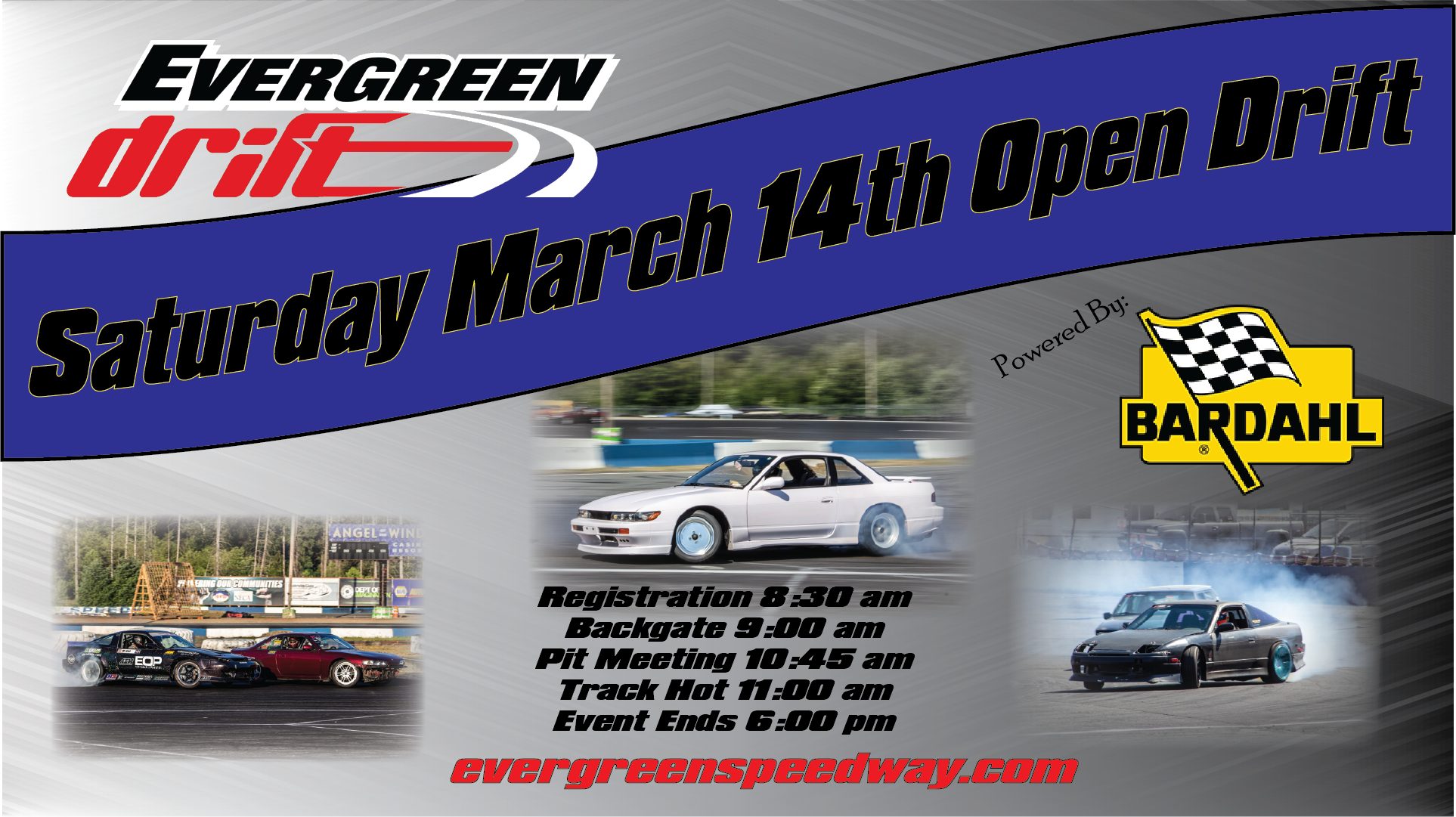 2020, Saturday March 14th Open Drift Powered by Bardahl – Evergreen ...