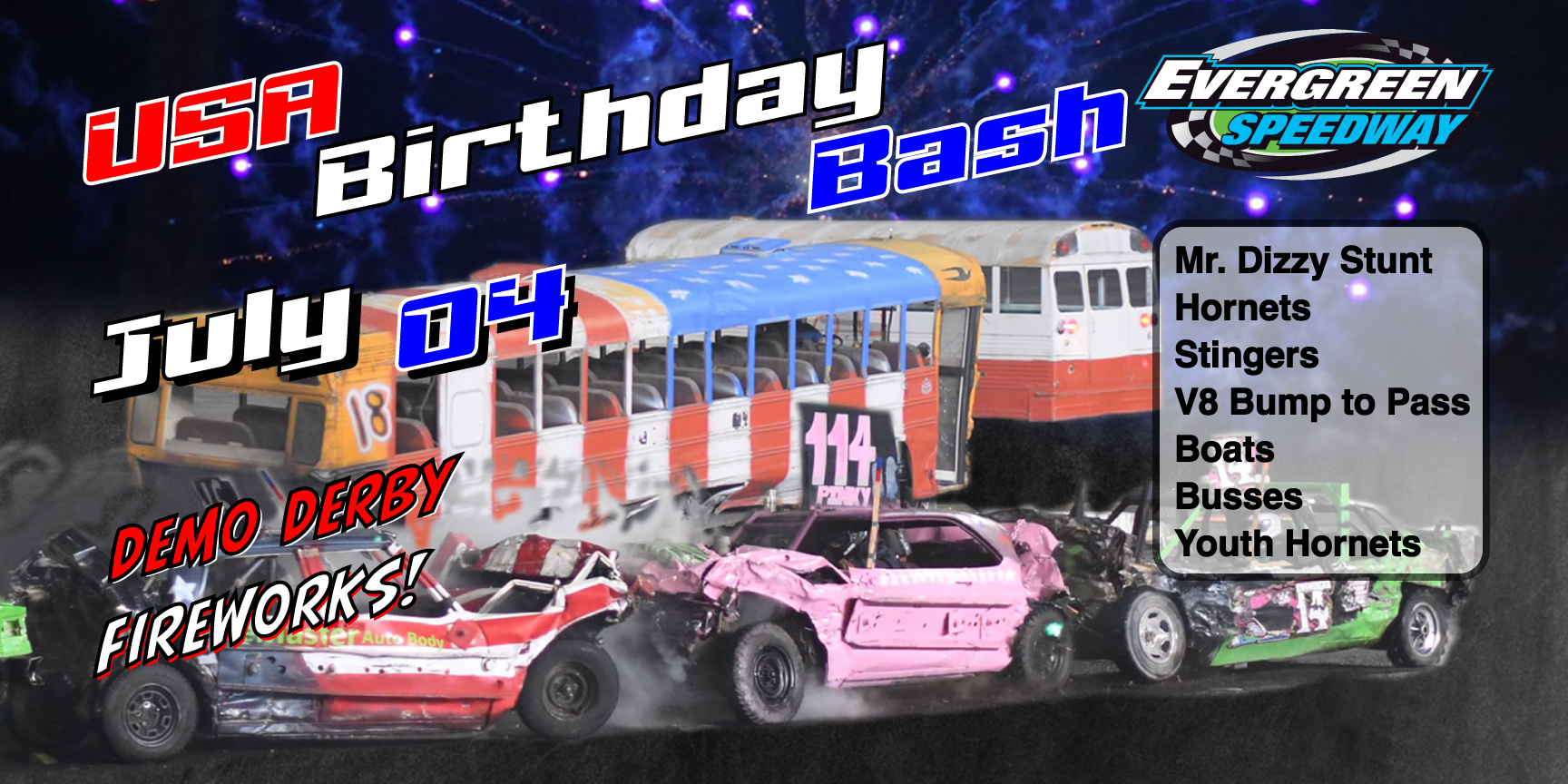 July 4th, 2022 USA Birthday Bash at Evergreen – Evergreen Speedway