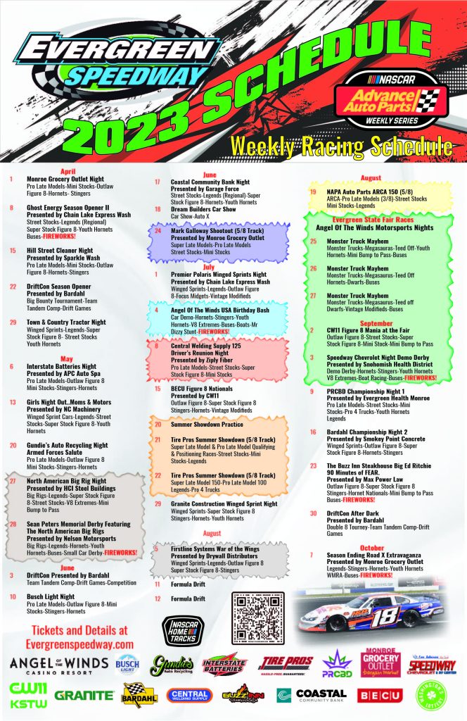 Yearly Schedule - Evergreen Speedway