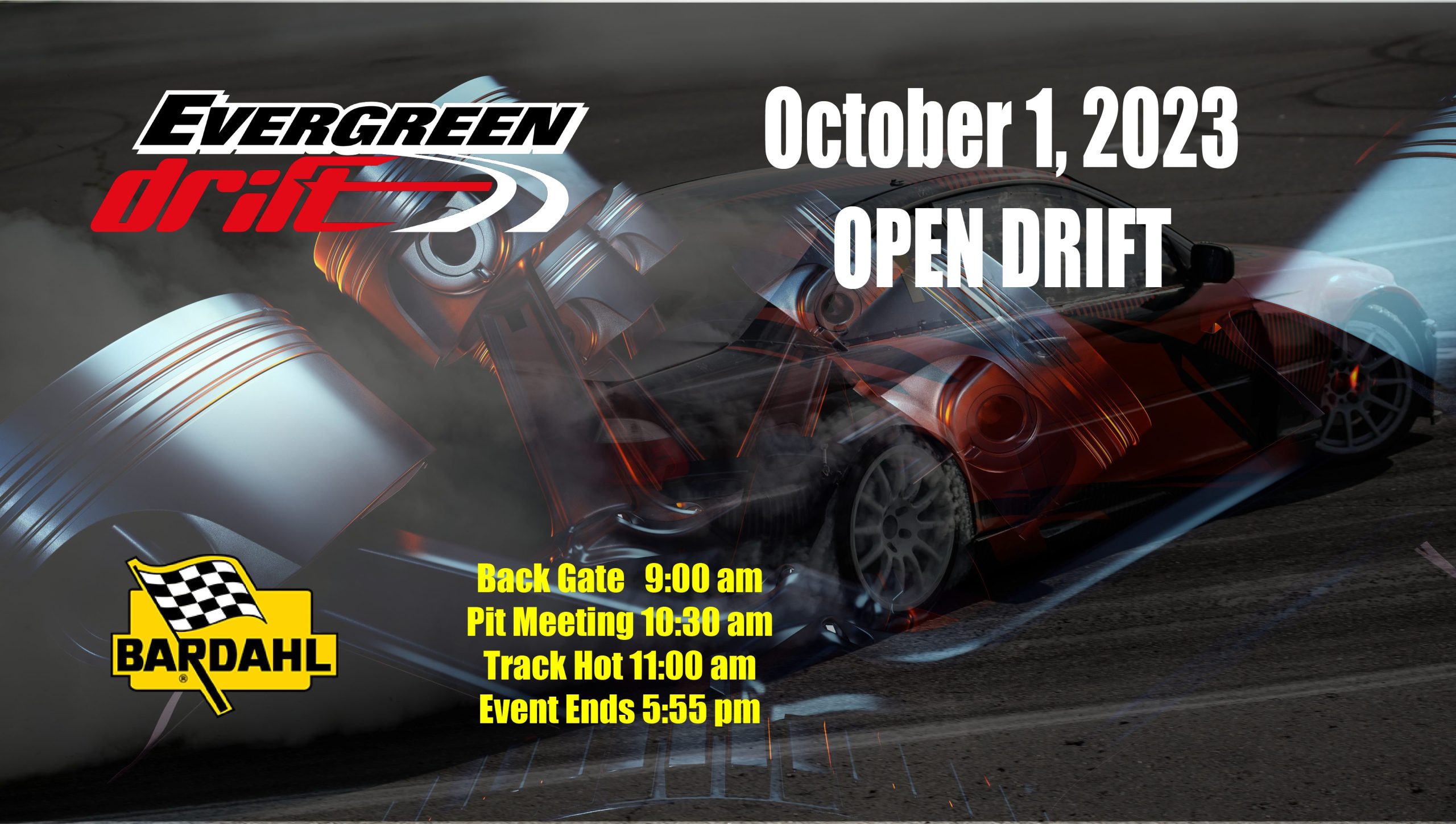 2023, October 1st Open Drift Powered By Bardahl – Evergreen Speedway