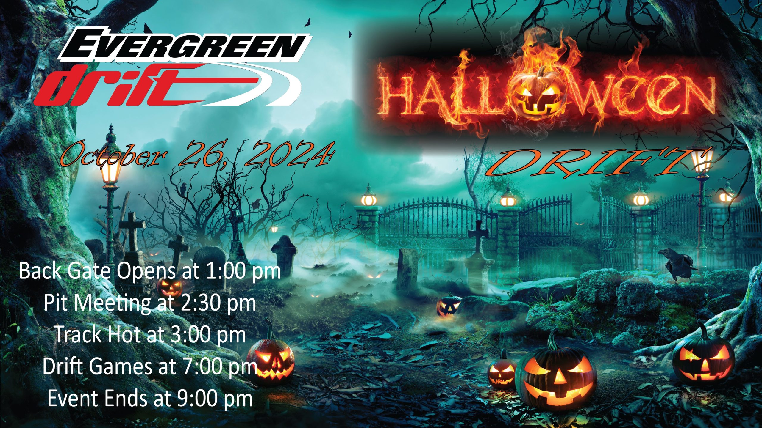 Halloween Open Drift & Drift Games – Evergreen Speedway